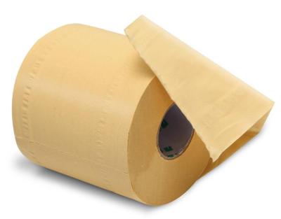 China Natural Bamboo Pulp Toilet Brown Color Tissue Paper for sale
