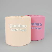 China 100% Virgin Bamboo Pulp 2 Ply 3 Ply Bathroom Toilet Paper Tissue for sale