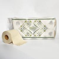 China No Fluorescent Agent Eco-Friendly ISO9001 Certified 14.5 GSM Standard Roll Bamboo Pulp Millennial Jumbo Toilet Paper for sale