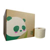 China Original Bamboo Pulp Soft Toilet Tissue Paper Roll 3Ply 24 Rolls 900 Sheets Cheap with Plain Embossing for sale