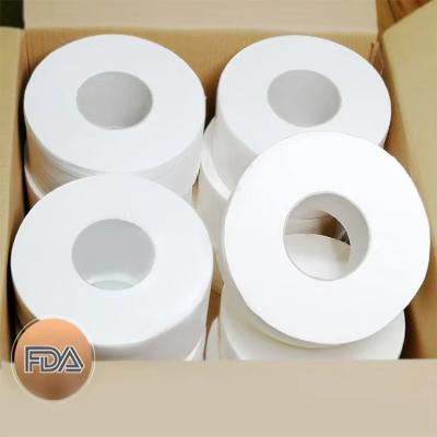 China Hot Selling OURRU Jumbo Roll 2-Ply Eco-Friendly Bamboo Pulp Toilet Paper for Large Shopping Malls and Hotels for sale