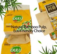 China Wholesale Unbleached Bamboo Pulp 3 Ply Eco-Friendly Absorbent Oil Absorption Kitchen Paper Towel for sale