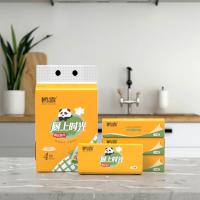 China High Quality 2-Ply Disposable Kitchen Tissue Roll OEM Hot Selling Water Absorbent Sustainable Home Kitchen Paper Bag Style for sale