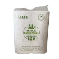 China Eco Standard Size Pure Bamboo Pulp 2ply Kitchen Paper Towel with Custom logo for sale