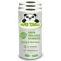 China Excellent Bamboo Pulp Unbleached 2ply 280 Sheets Kitchen Towel Paper Roll for Cleaning for sale
