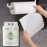 China Excellent Bamboo Pulp Unbleached 2ply 280 Sheets Kitchen Towel Paper Roll for Cleaning for sale