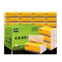 China Wholesale Natural Color White Color 2 Ply Bamboo Pulp Facial Tissue for sale