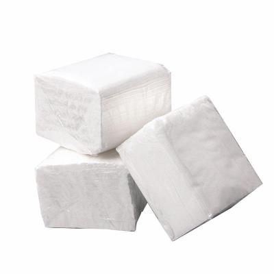 China Printed logo Eco Friendly Natural Cream Beige 33x33 Finger Food Napkin Tissue Shaped Paper for sale