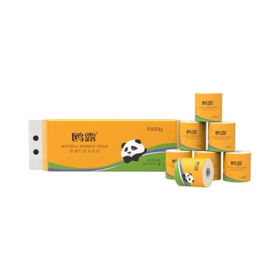 China Wholesale Customized 100% Virgin Bamboo Pulp Natural Color Soft Facial Tissue Roll 2/3/4 Ply Options Available Soft Plastic Pack for sale