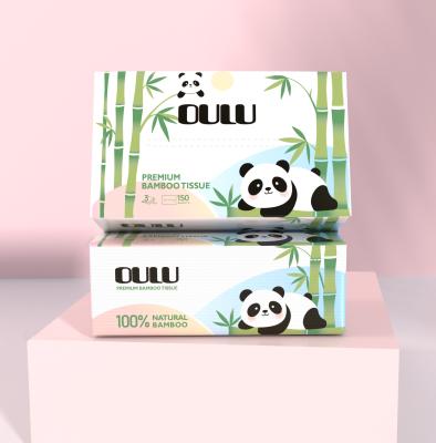 China 100% Virgin Wood Bamboo Pulp Facial Tissue Custom Logo 1 2 3 4 Layer Ply Soft Pack Tissue Paper for sale