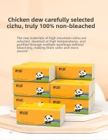 China Hot Selling Custom Logo Printing 3-Layer Soft Tissue Paper for Home and Travel Use Facial Tissues for sale