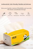 China Hot Selling Custom Logo Printing 3-Layer Soft Tissue Paper for Home and Travel Use Facial Tissues for sale