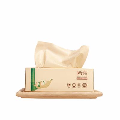China High quality unbleached natural color oem pocket box pack 2 ply facial tissue paper for sale