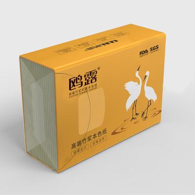 China Hot sale Chinese nature colour unbleached 2 ply bamboo paper soft packed facial tissue for sale