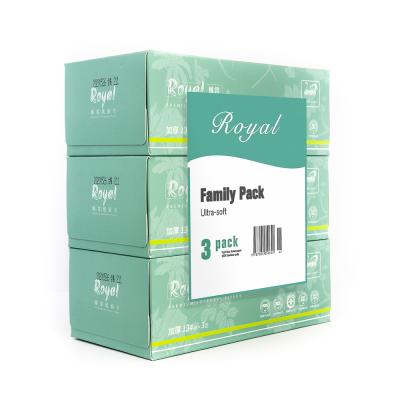 China High Quality Custom Bamboo Facial Tissue 2 Ply 3 Ply Soft Facial Tissue for sale