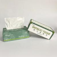 China Disposable 2ply Skin Care Soft Custom Box Facial Tissue Paper Natural Bamboo Pulp Facial Tissue for sale