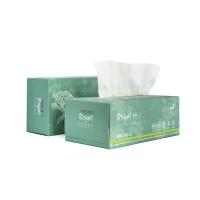 China FSC Proved Wholesale White Embossed Bamboo Box Facial Tissue Paper Customised Tissue Paper for sale