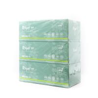 China FSC Proved Wholesale White Embossed Bamboo Box Facial Tissue Paper Customised Tissue Paper for sale