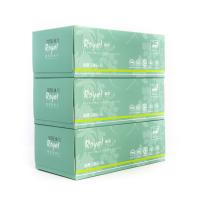 China Soft Printed Bamboo Facial Tissue Box Style for sale