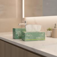 China High Quality Custom Wholesale White 3 Ply Comfortable Eco Facial Tissue Virgin Bamboo Pulp Soft Facial Tissue for sale