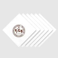 China Custom Restaurant Napkins 3-Ply Virgin Wood Pulp Facial Tissue Paper with Logo Printed Bag Style for Hotel Bar Cafe Use for sale