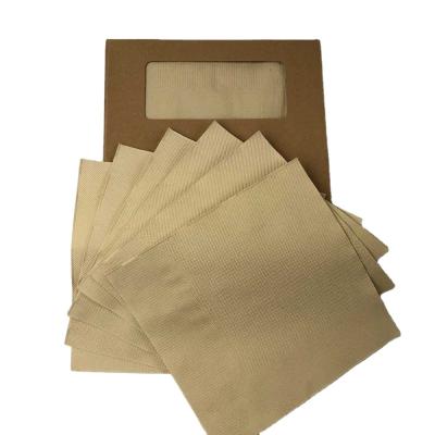 China 100% Virgin Bamboo Pulp White Color  Unbleached Custom Finger Food Paper Cocktail Napkins With logo for sale