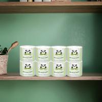 China Customized Soft 100% Virgin Bamboo Pulp Eco-Friendly Toilet Paper with Custom Logo and Size Options for sale