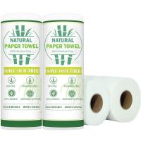 China Recyclable Eco-friendly for Certified OULU Brand Bamboo Pulp Reusable Soft and Strong 1/2 Ply Kitchen Paper Towels for sale