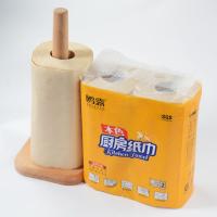 China Recyclable Eco-friendly for Certified OULU Brand Bamboo Pulp Reusable Soft and Strong 1/2 Ply Kitchen Paper Towels for sale