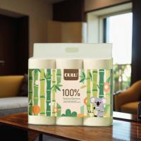 China Cheap Manufacturers Luxury Printed 3ply Jumbo Toilet Paper Soft Bulk Commercial Hotel Custom Logo for Hotels and Offices for sale