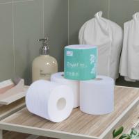 China High Quality Custom Package 2-3 Ply Soft Printed Core Bulk Bathroom Toilet Tissues Manufacturer's Biodegradable Roll Tissue for sale