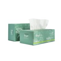 China Custom Printed Ecofriendly Office Virgin Bamboo Pulp White Color 2ply Pack Facial Tissue Paper for sale