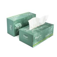 China Customizable 4 Ply Facial Tissue Paper Natural Color Virgin Bamboo Pulp Portable Pocket Office Hotel Box Style for sale