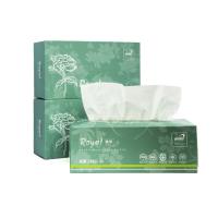 China Cheap Biodegradable Unbleached Softcare Bamboo Tissue Facial Box Paper Extractable Facial Tissue Tissue Paper for sale
