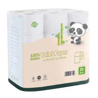 China High Quality Soft Virgin Bamboo Pulp 2-3 Ply Toilet Paper 2ply and 3ply Layers Wholesale Cheap for Bathroom Use for sale