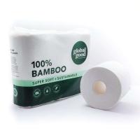 China Wholesale Excellent quality Natural Bamboo Pulp white color toilet tissue paper roll for sale