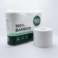 China Wholesale Excellent quality Natural Bamboo Pulp white color toilet tissue paper roll for sale