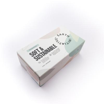 China Cost effective Good quality practical bamboo pulp 3 ply plain facial tissue pack for sale