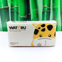 China Customised logo Virgin bamboo pulp Natural Color 2 ply soft wrap facial tissue for sale