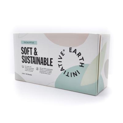 China Wholesale High Quality 4 Ply Bamboo Soft Pocket Facial Tissues Natural Color Boxed Tissues for sale
