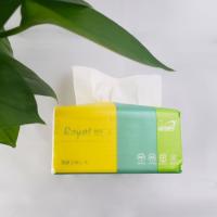 China Excellent quality plastic soft pack white color 2 ply bamboo facial tissue paper for sale