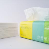 China Excellent quality plastic soft pack white color 2 ply bamboo facial tissue paper for sale