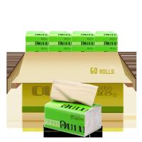 China Wholesale High quality unbleached virgin bamboo pulp 3 ply facial tissue paper for sale