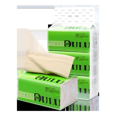 China Wholesale High quality unbleached virgin bamboo pulp 3 ply facial tissue paper for sale