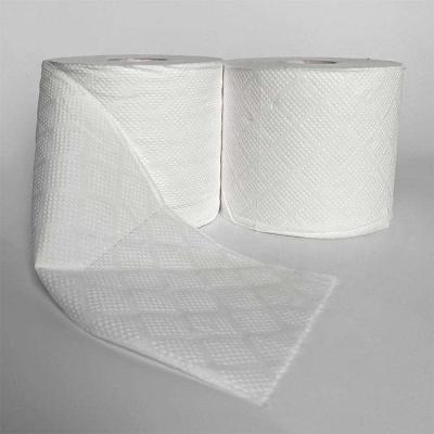 China Professional 4 ply strong additive free Plastic bag hotel bamboo toilet paper big rolls for sale