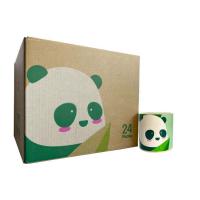 China Customized Logo Printed Ultra Soft and Strong White Color Toilet Paper Excellent for Daily Use for sale
