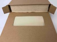 China Customizable printing high quality Natural cream beige print paper tissue napkins for sale