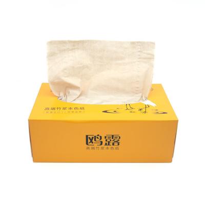 China Factory Customizable Eco-Friendly Soft Unbleached Bamboo Hygienic Facial Tissues in Box Style Comfortable and Soft for sale