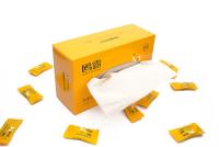 China Custom 2 Ply Virgin Bamboo Pulp Tissue Soft Pack Printed square Hygieni Facial Bamboo Tissue for sale