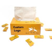 China Custom 2 Ply Virgin Bamboo Pulp Tissue Soft Pack Printed square Hygieni Facial Bamboo Tissue for sale